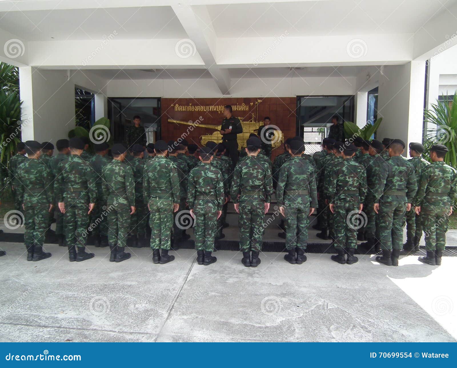 Conscription in Thailand editorial stock image. Image of road - 70699554