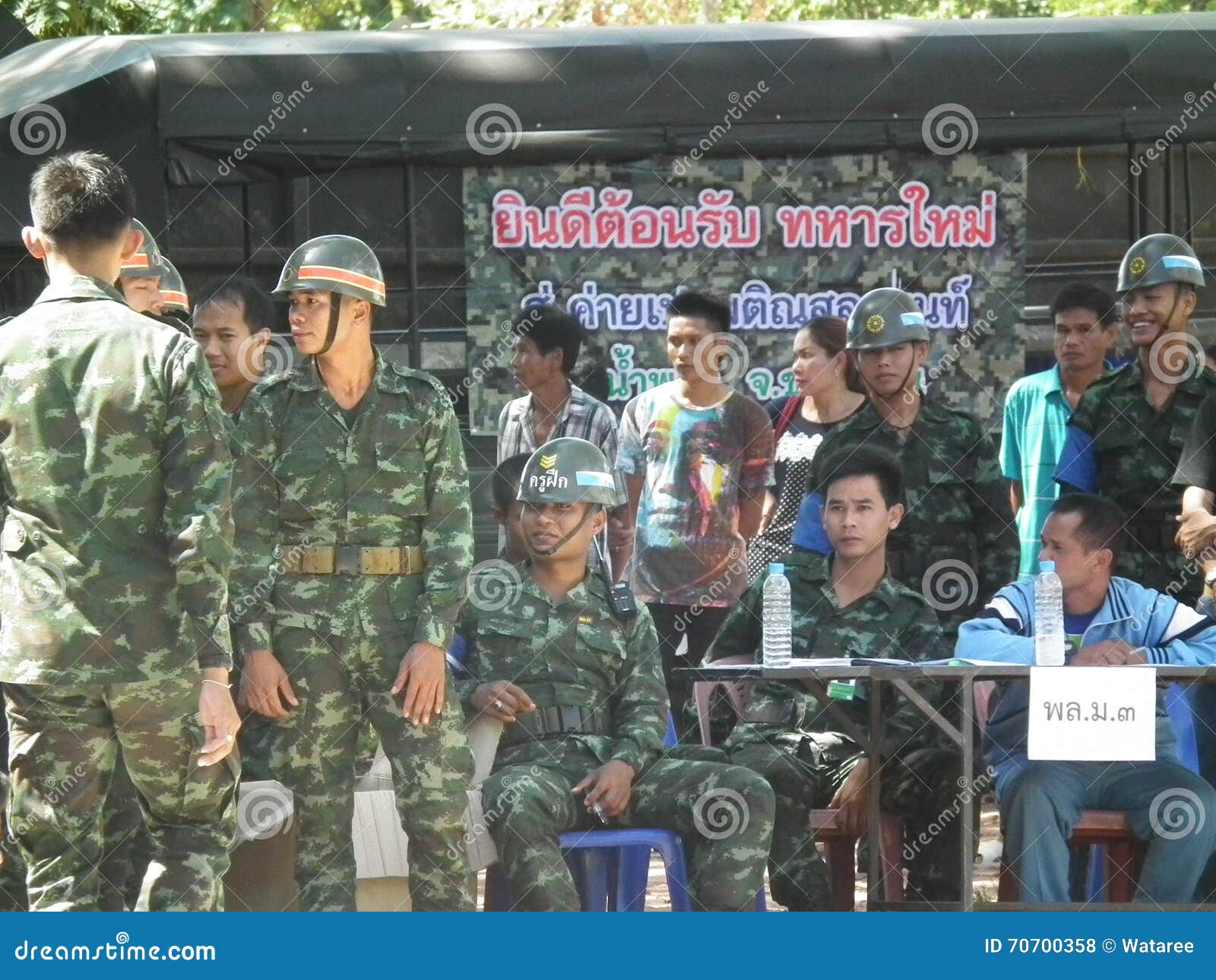 Conscription in Thailand editorial stock photo. Image of army - 70700358