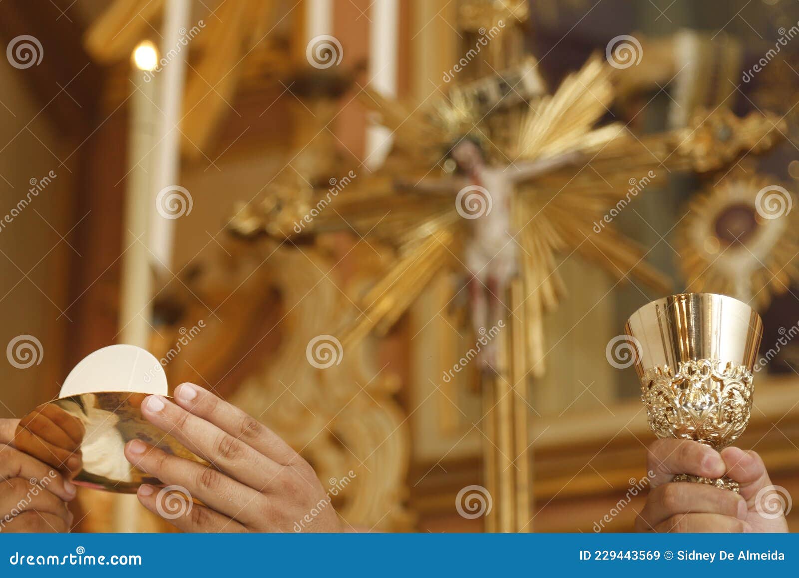 Consecration Of Bread And Wafer Wine Royalty-Free Stock Photo ...