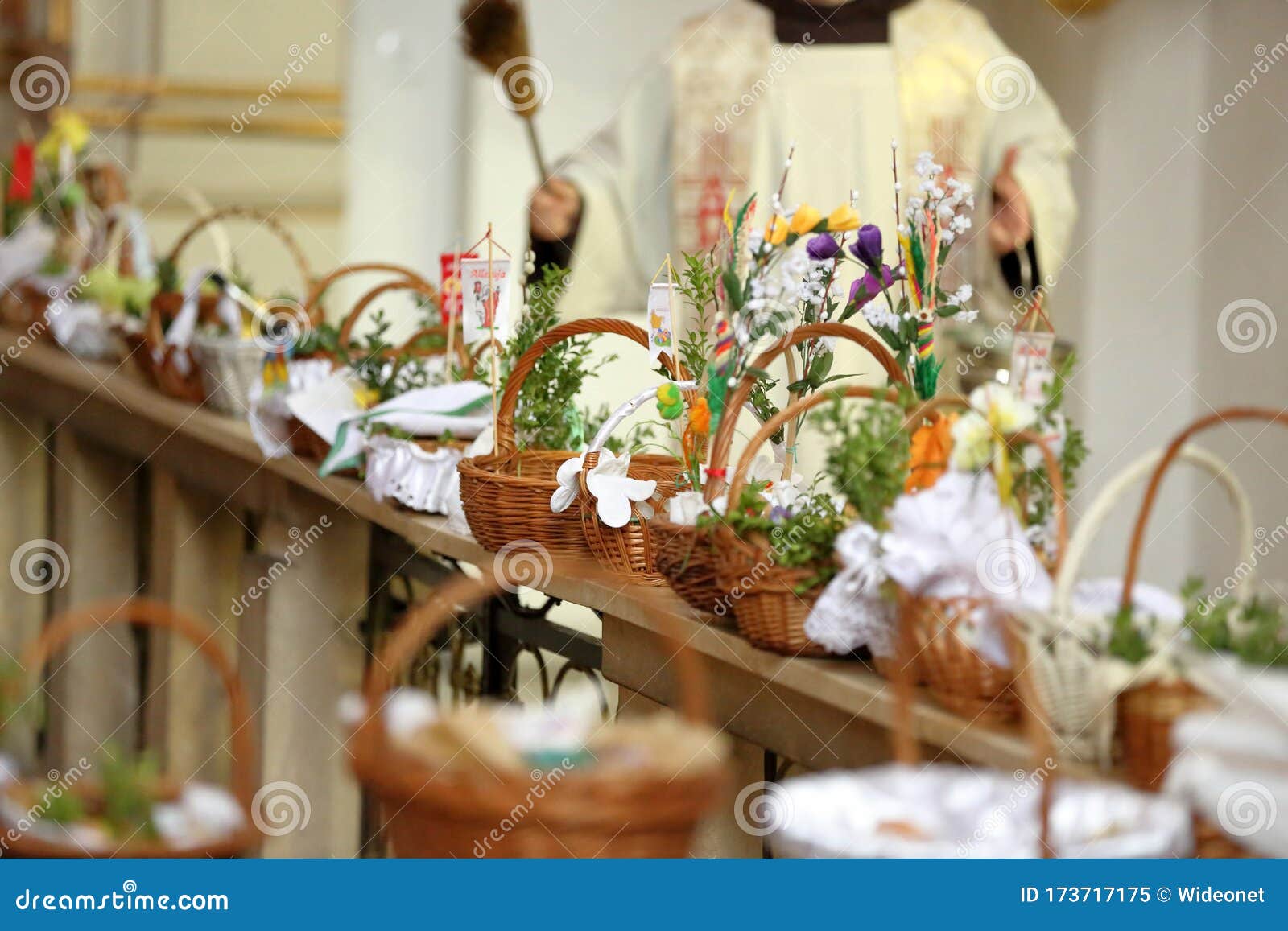 Consecration of Easter Food, Cakes, Eggs and Other Dishes in the Church ...