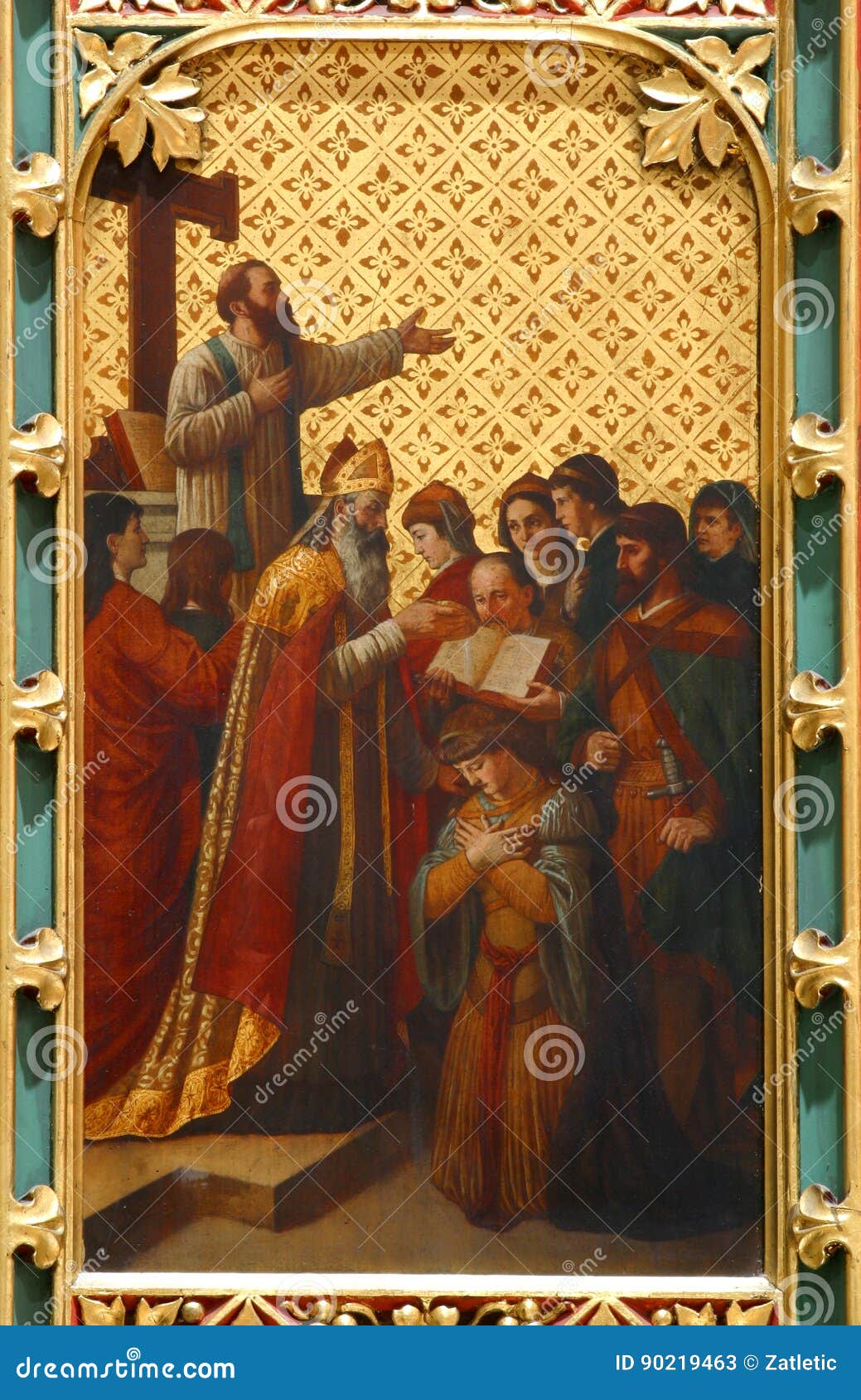 Consecration of the First Bishop of Zagreb Stock Image - Image of ...