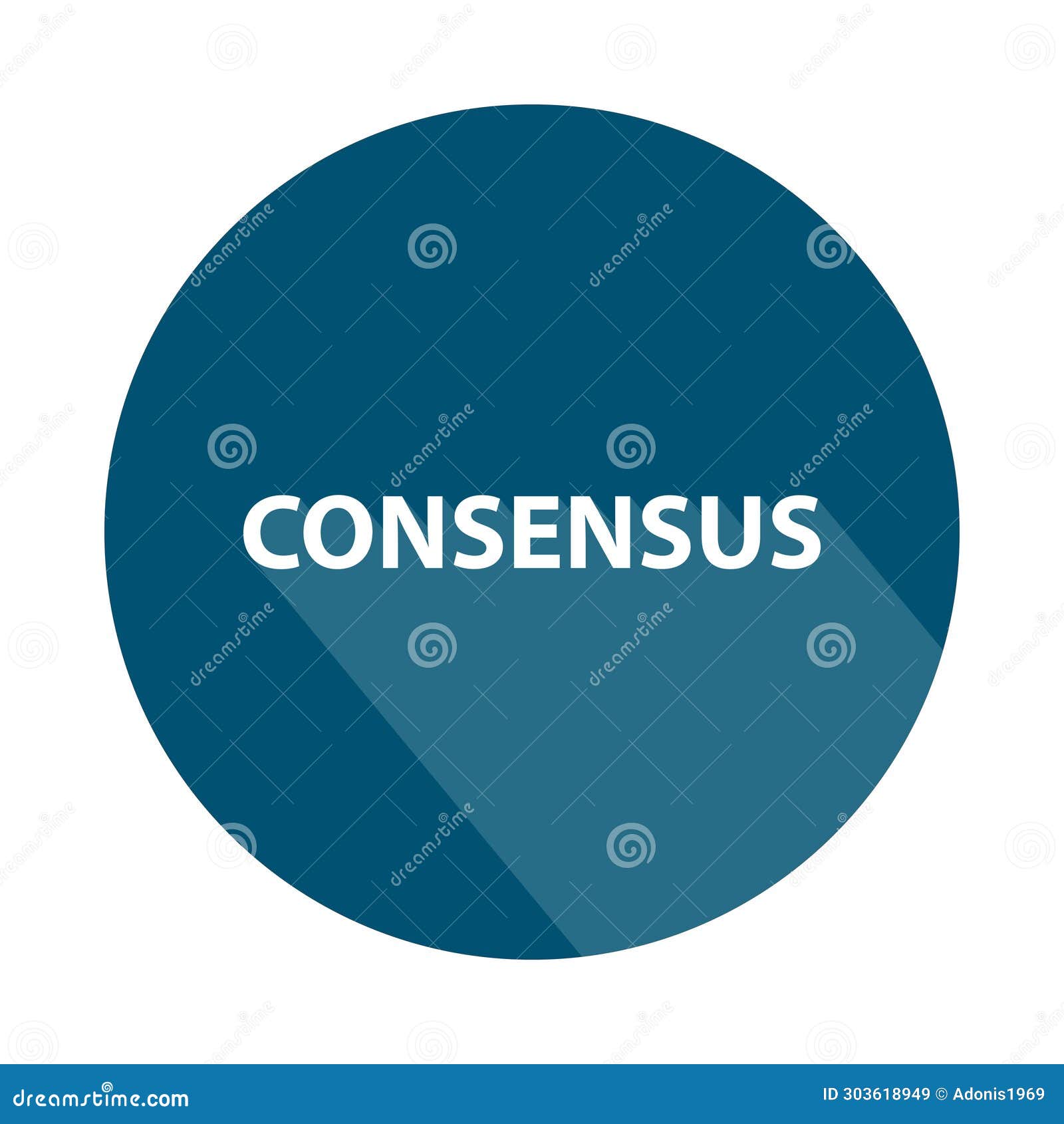 Consensus badge on white stock illustration. Illustration of joint ...