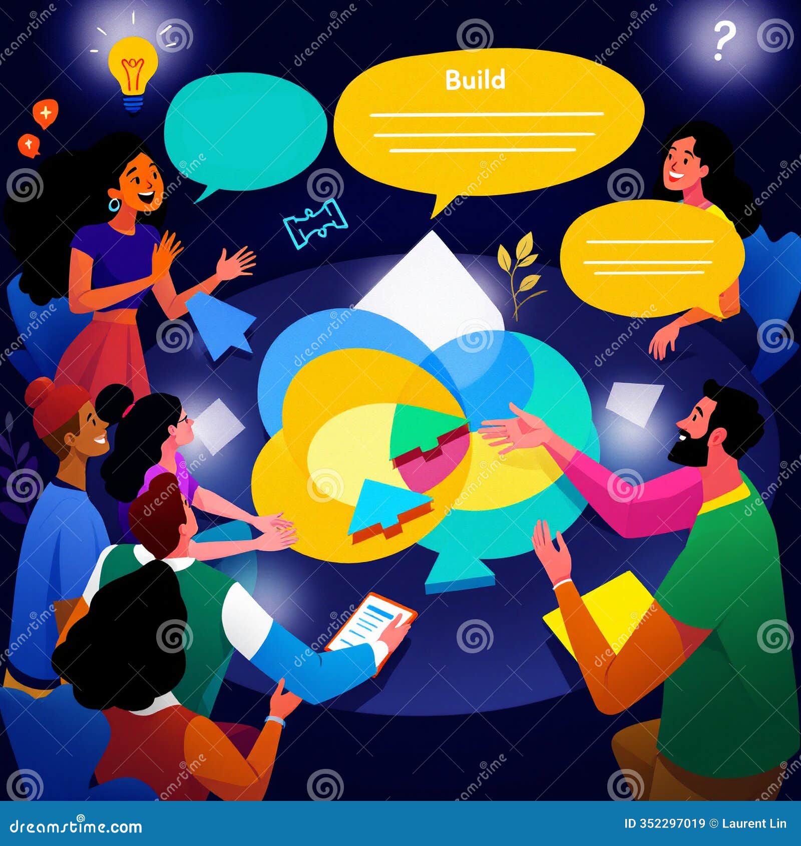 Consensus Building And Strategic Partnership. Businessman Firmly ...