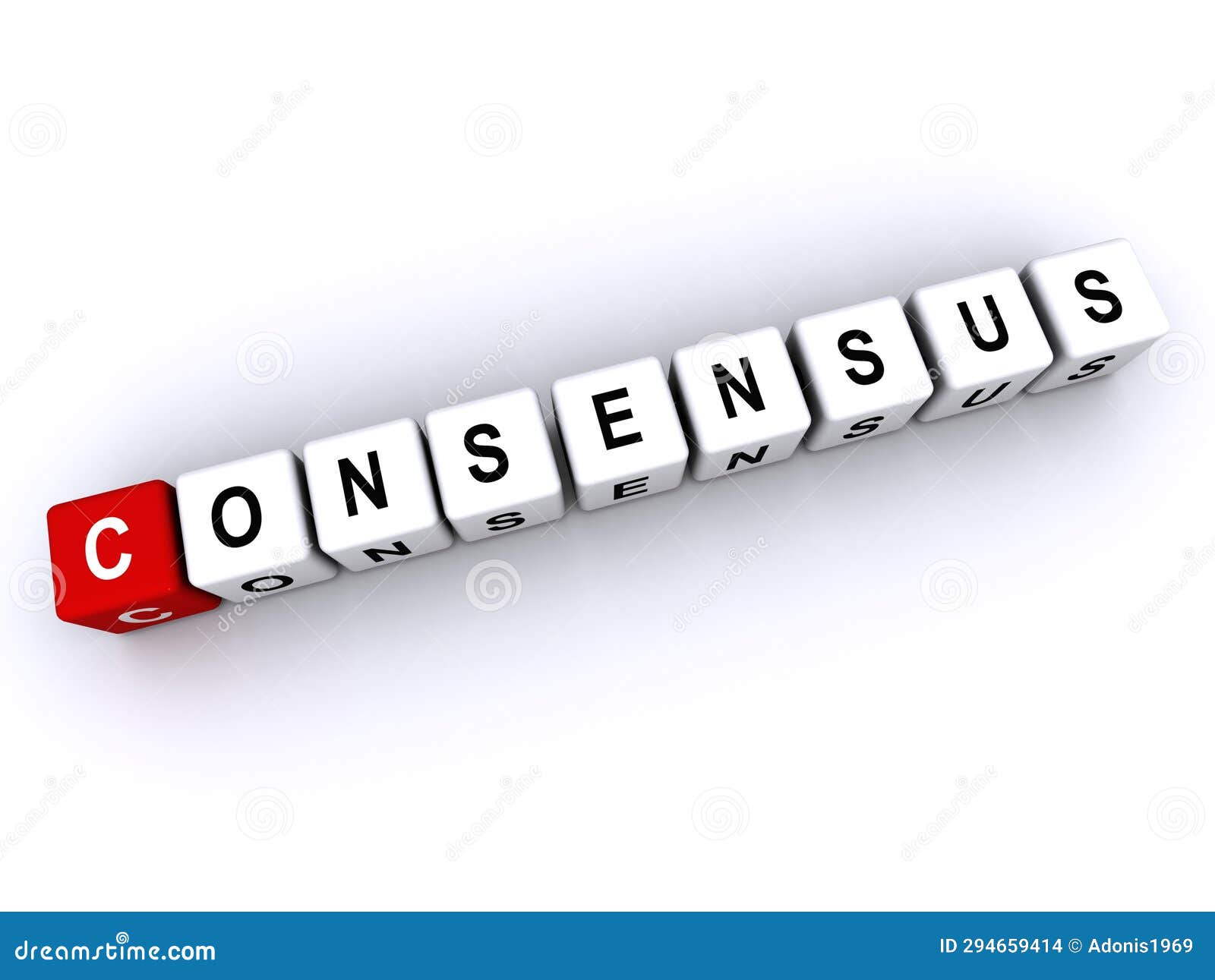 Consensus Word Cloud Cartoon Vector | CartoonDealer.com #164012619