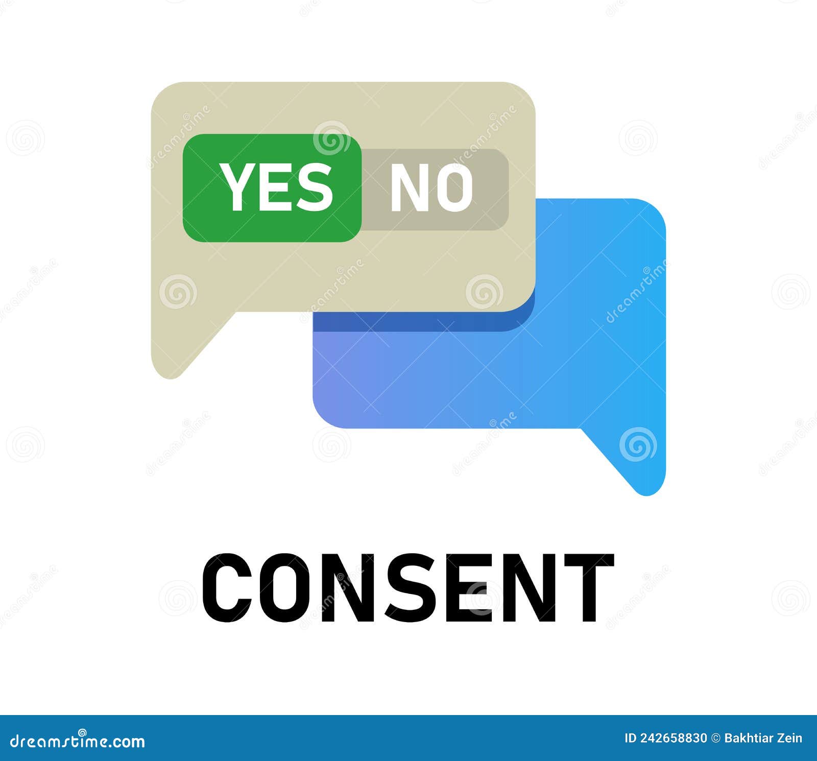 Consent Concept of Agreement Yes or No Approval or Rejection To an ...