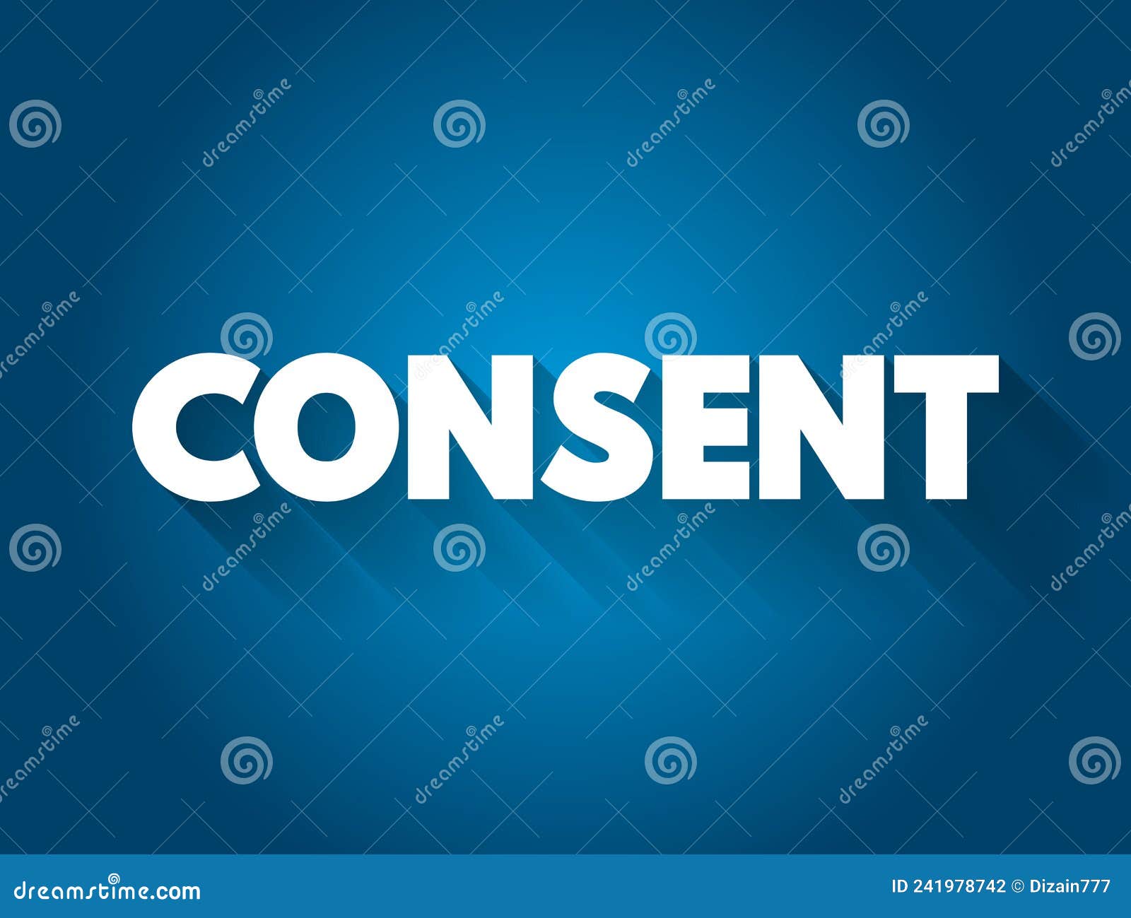 Consent Text Quote, Concept Background Stock Illustration ...