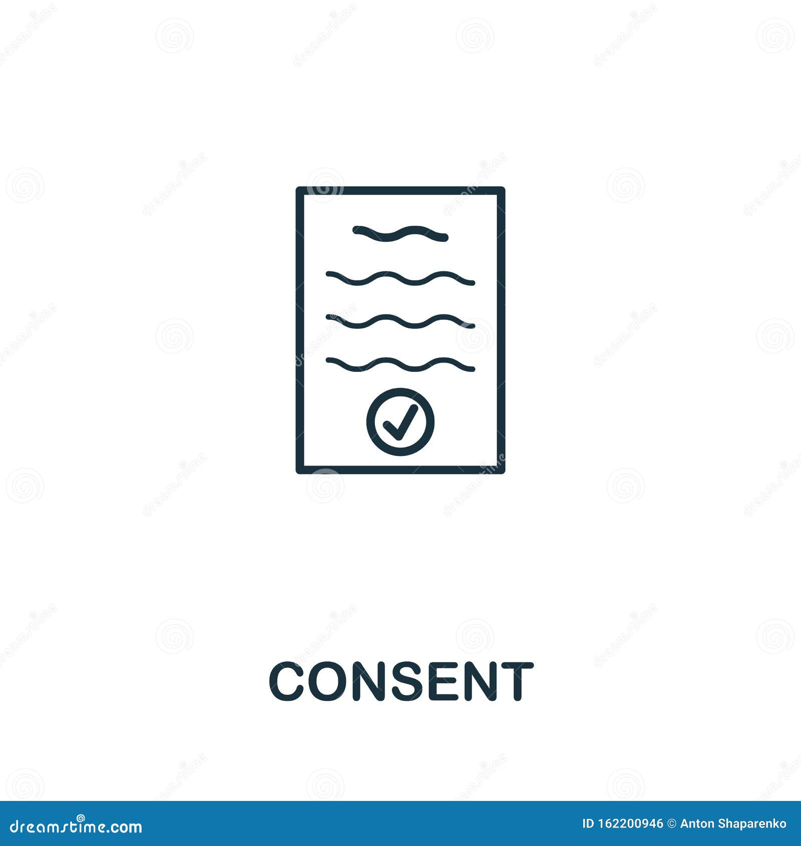 Consent Vector Icon Symbol. Creative Sign from Gdpr Icons Collection ... Consent Vector Icon Symbol. Creative Sign from Gdpr Icons Collection ...