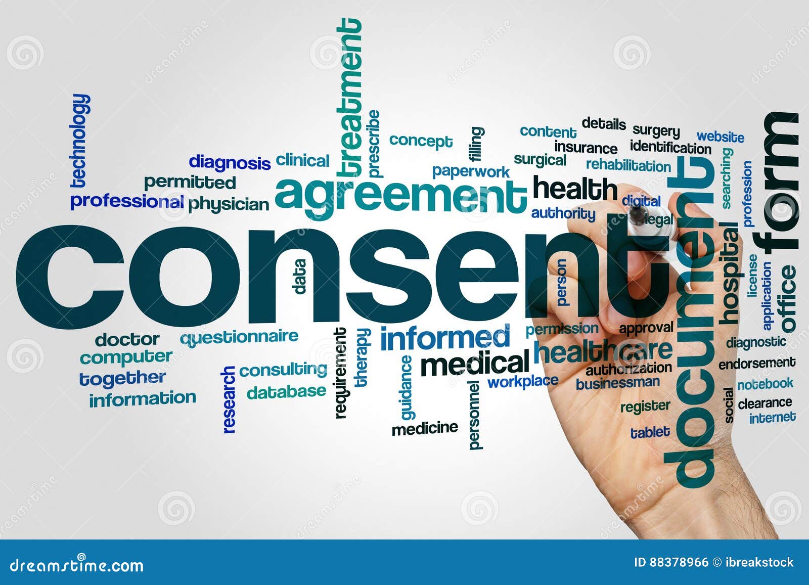 Consent word cloud stock photo. Image of diagnostic, data - 88378966