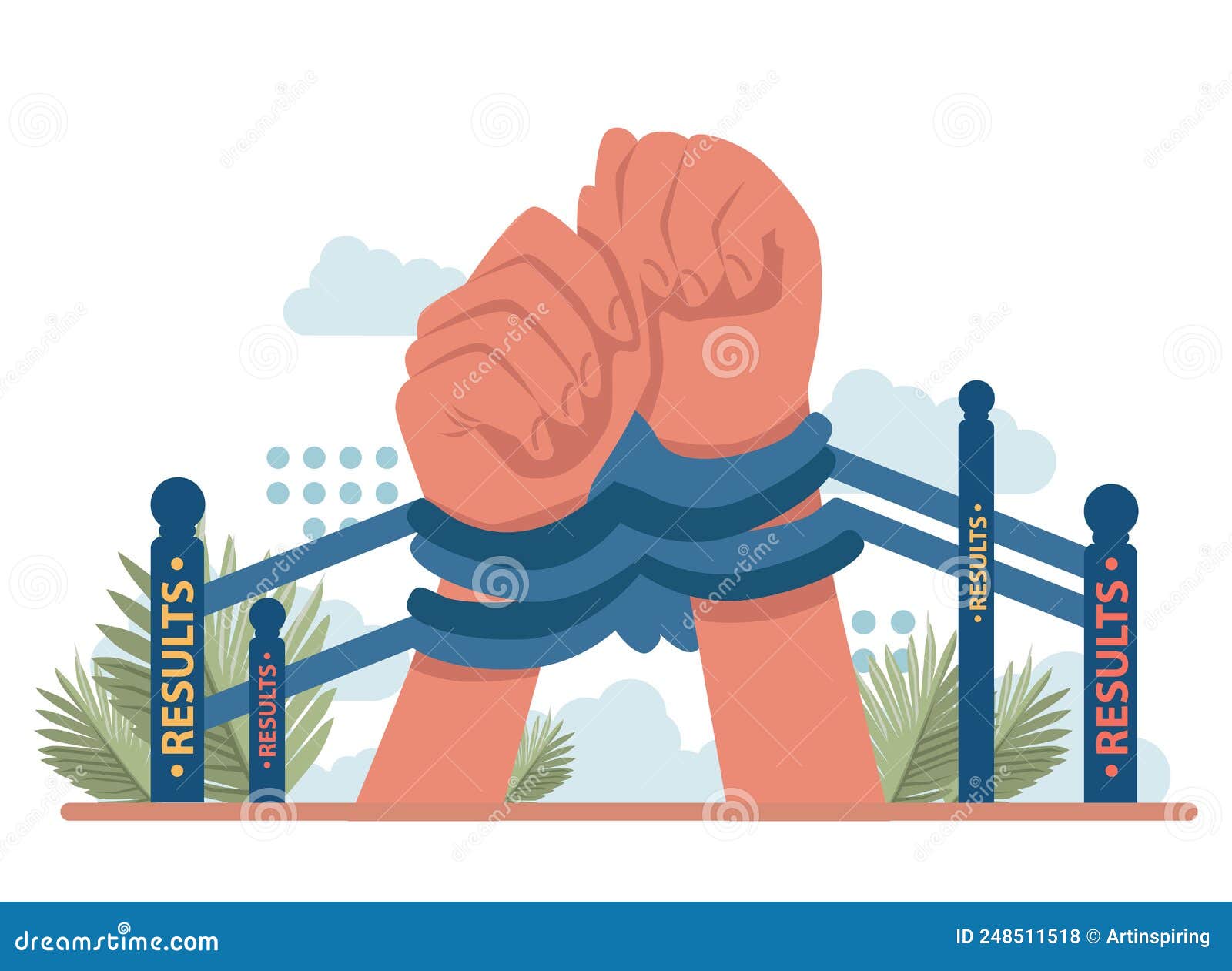 Consequences Concept. Character Making Action and Dealing Stock Vector ...