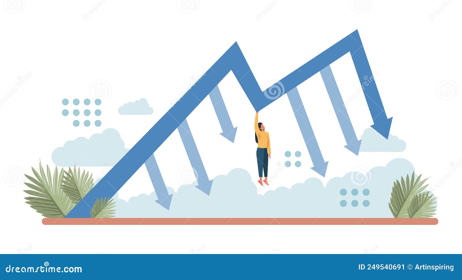 Consequences Concept. Character Making Action And Dealing Cartoon ...