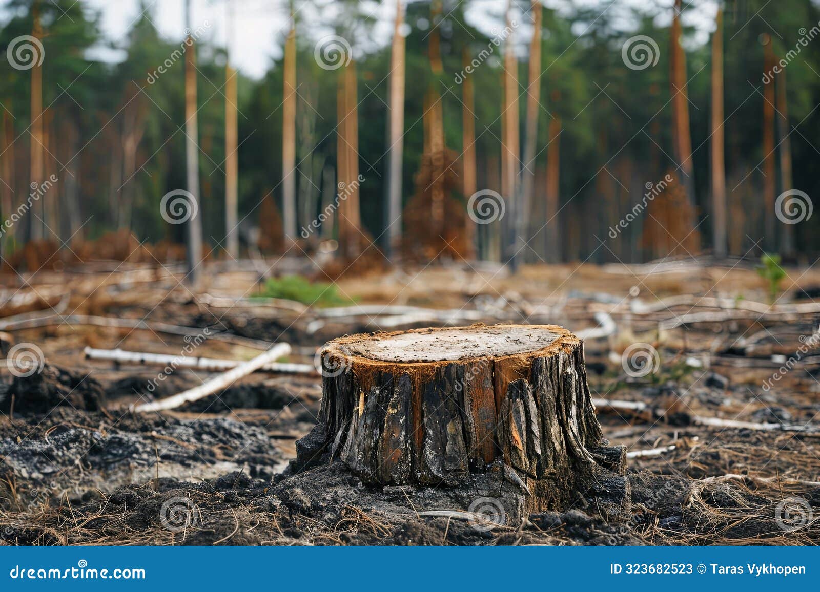 Consequences of Deforestation, Stumps, Negative Human Impact on the ...