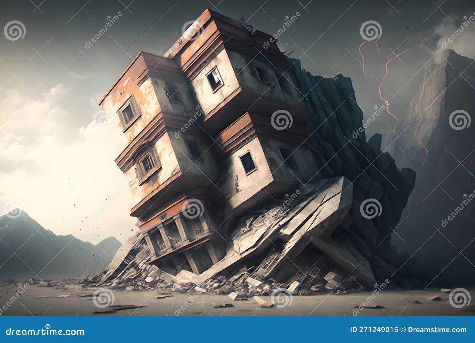 Consequences of an Earthquake in the City. Tectonic Plate Shift and ...