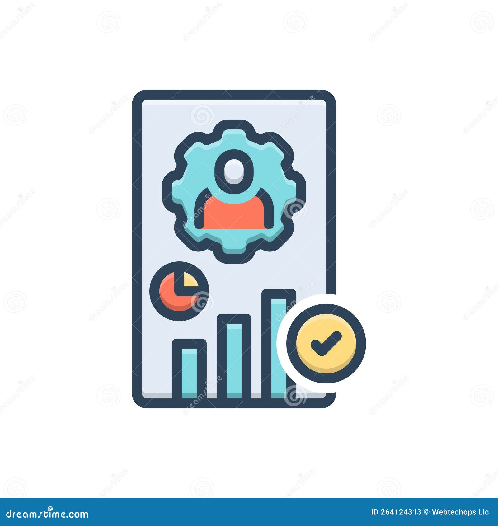 Color Illustration Icon for Consequences, Result and Outcome Stock ...