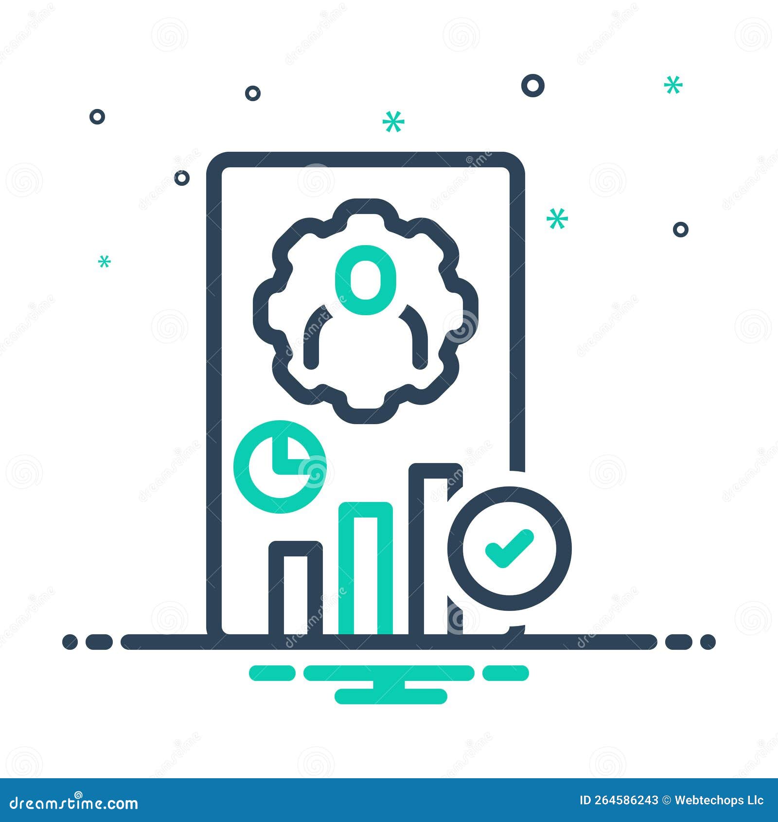 Mix Icon for Consequences, Result and Outcome Stock Illustration ...