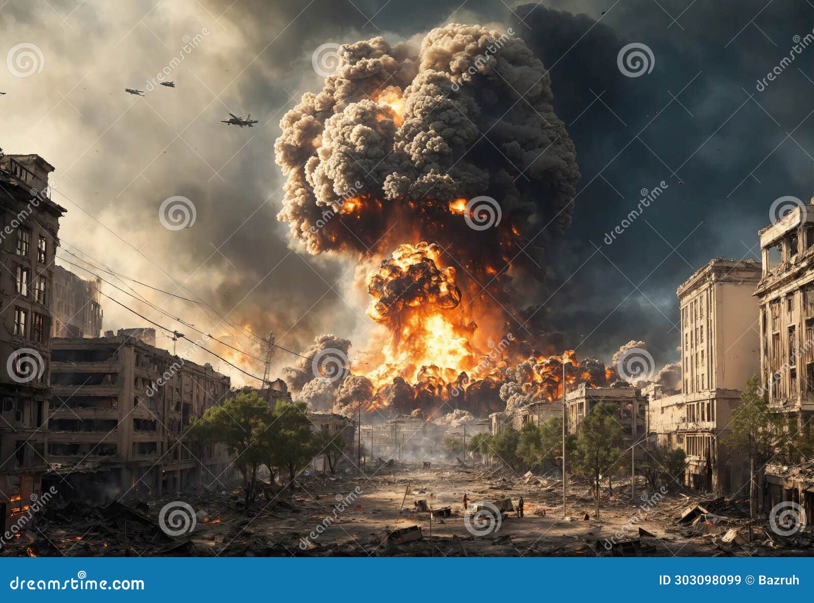 Consequences of a Nuclear Bomb Explosion in a Big City. Apocalypse on ...