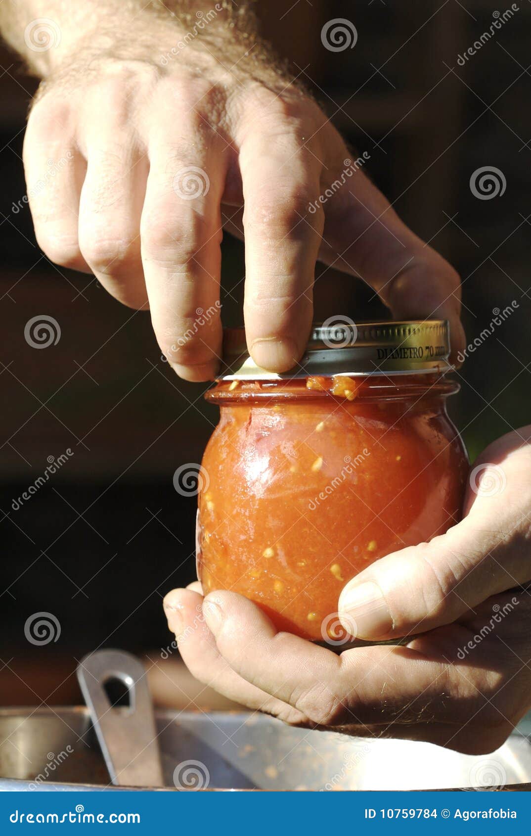 Conserva Di Pomodoro Fatta in Casa Stock Photo - Image of cooking ...