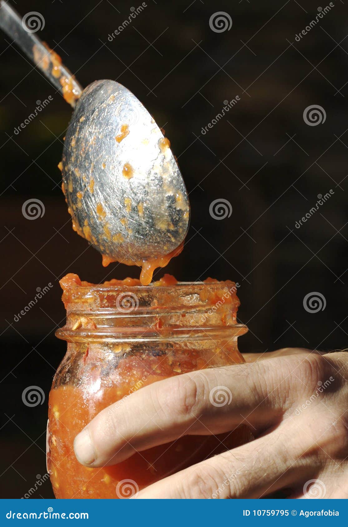 Conserva Di Pomodoro Fatta in Casa Stock Image - Image of herb, food ...