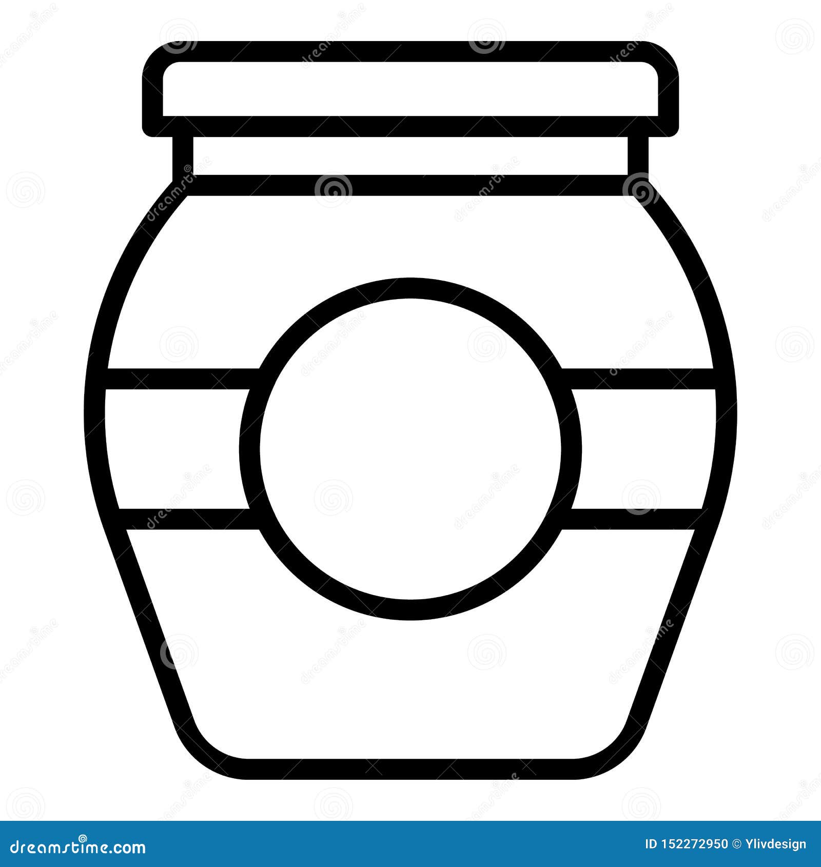Conservation Jam Jar Icon, Outline Style Stock Vector - Illustration of ...