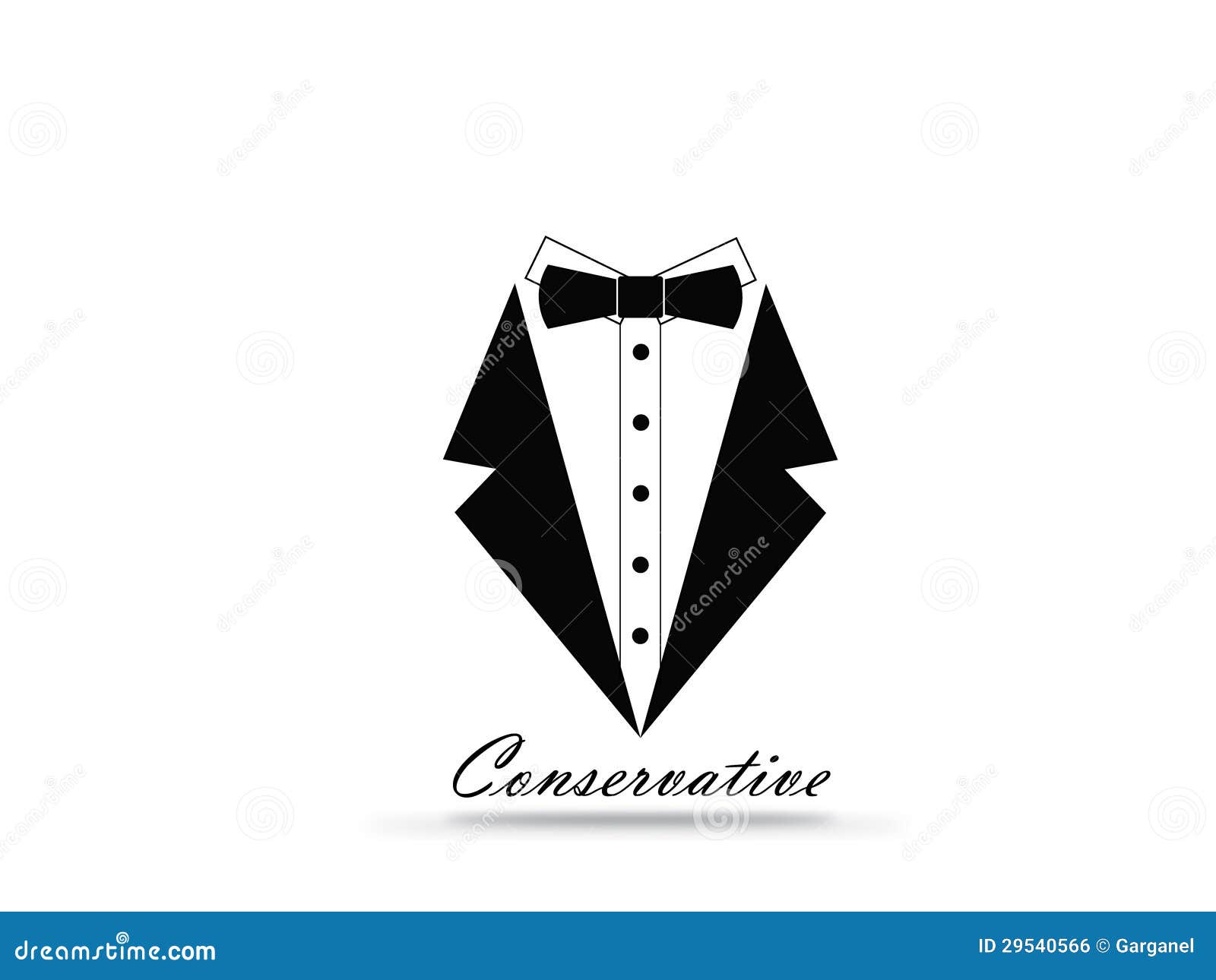 Conservative stock vector. Illustration of line, illustrations - 29540566