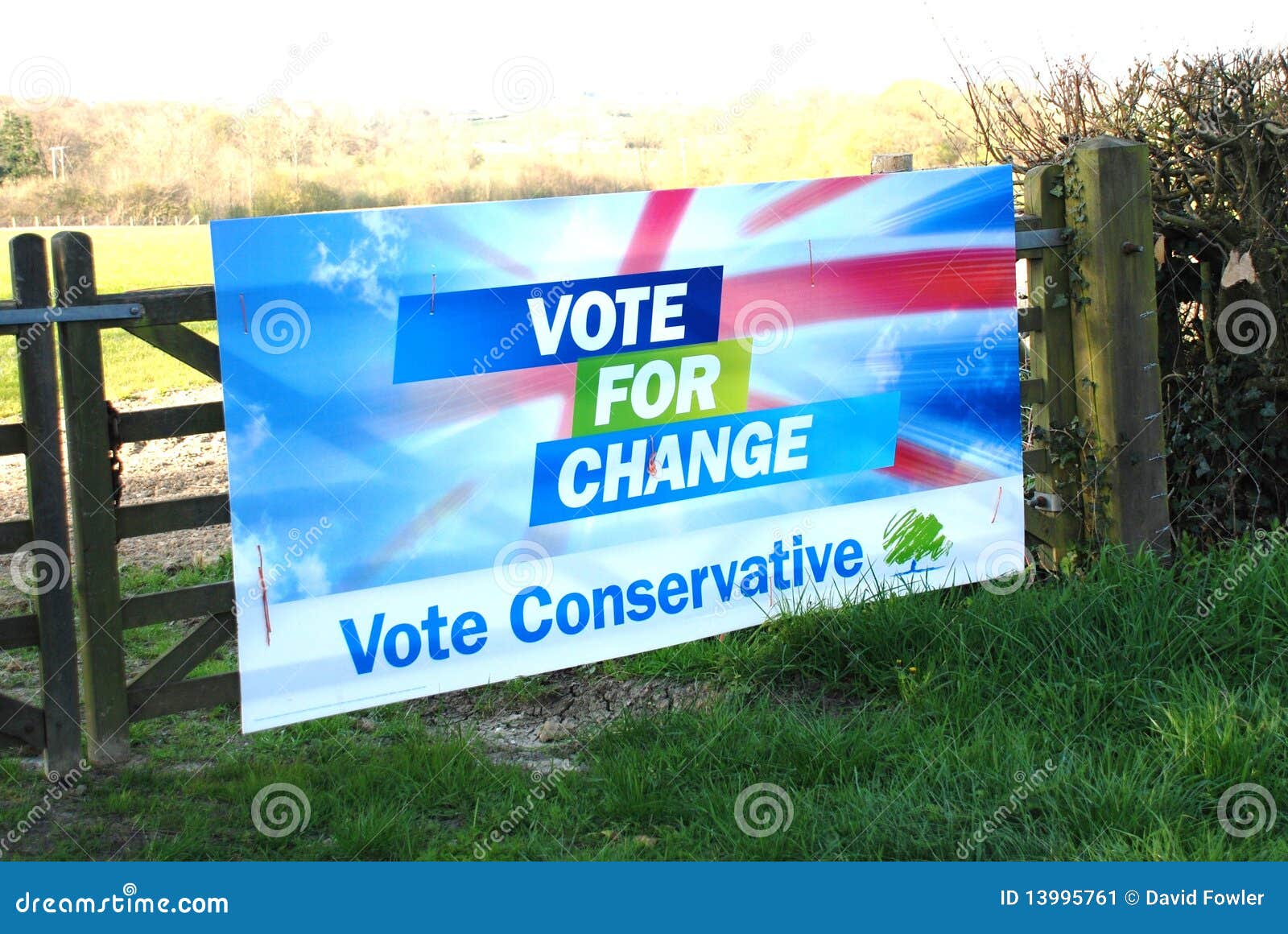 Conservative Party Election Poster Editorial Photo - Image: 13995761