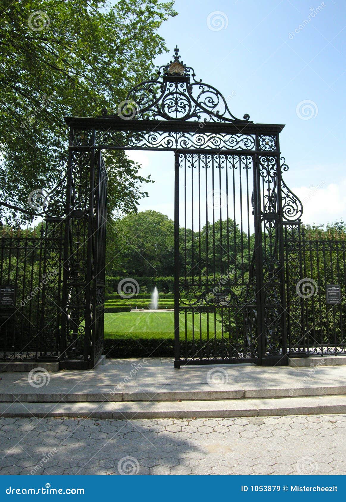 Conservatory Garden NYC stock image. Image of pitch, blast - 1053879