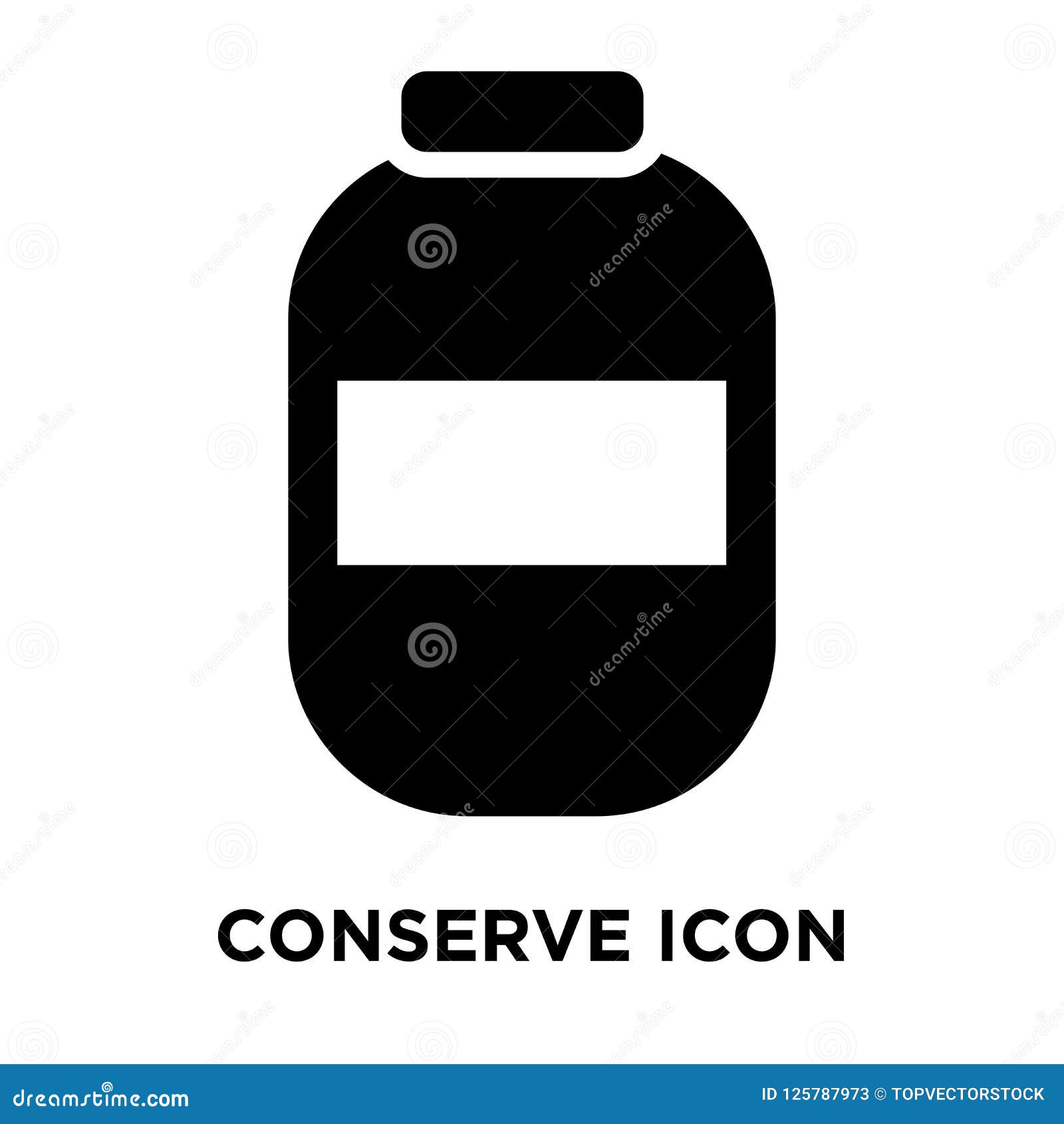 Conserve Jar Filled Outline Icon Cartoon Vector | CartoonDealer.com ...