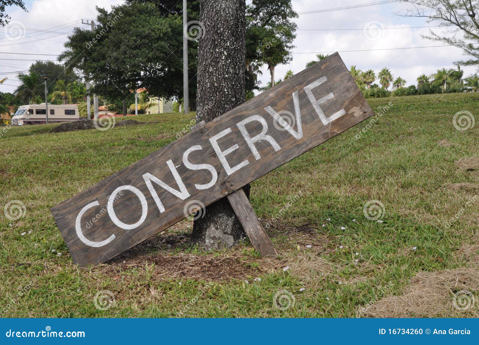 Conserve Sign stock photo. Image of artwork, sign, wood - 16734260