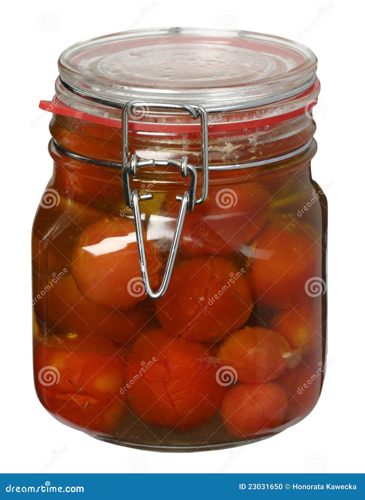 Conserved tomato stock photo. Image of glass, garlic - 23031650