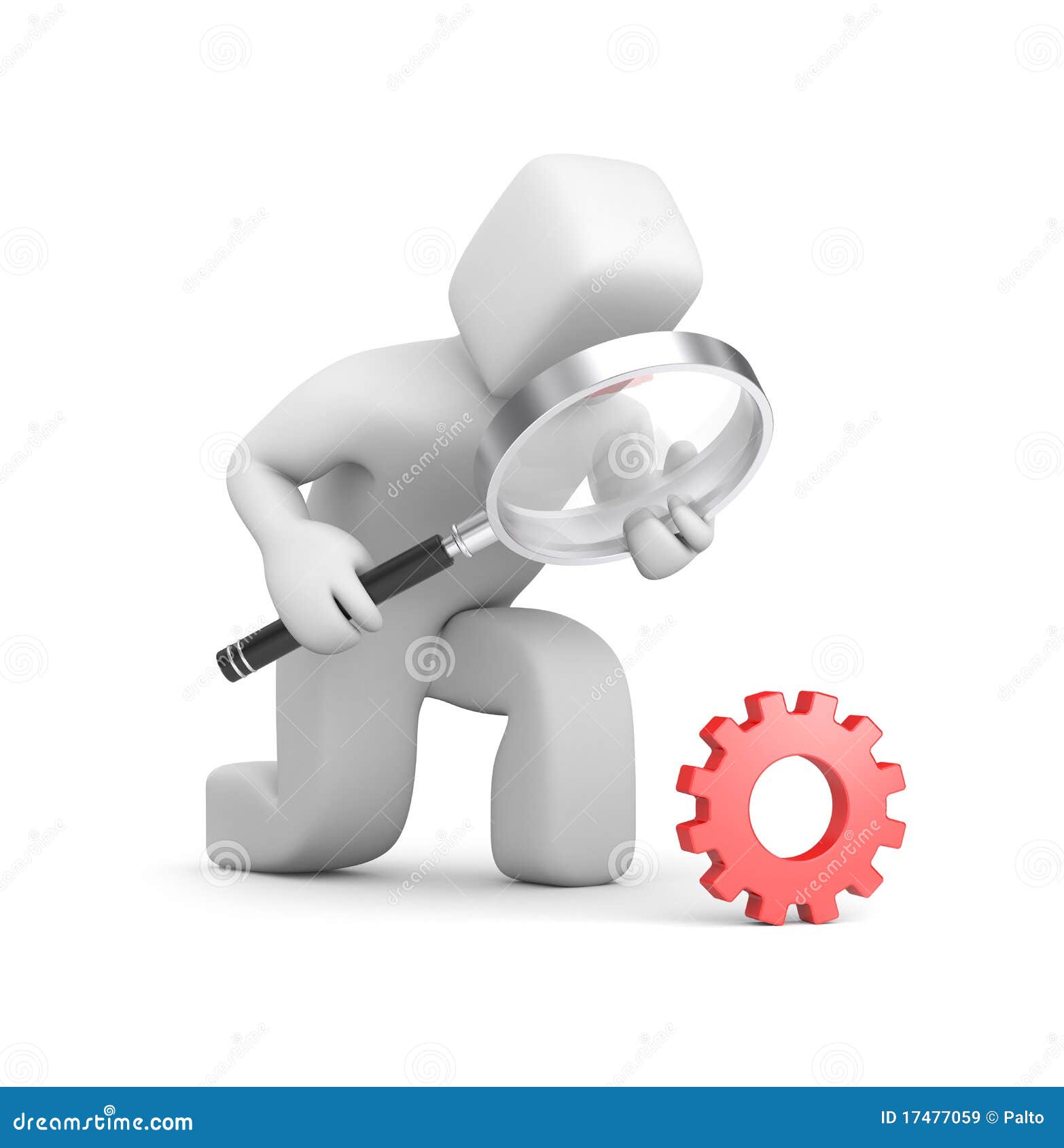 Consideración detallada stock de ilustración. Ilustración de hombre ...