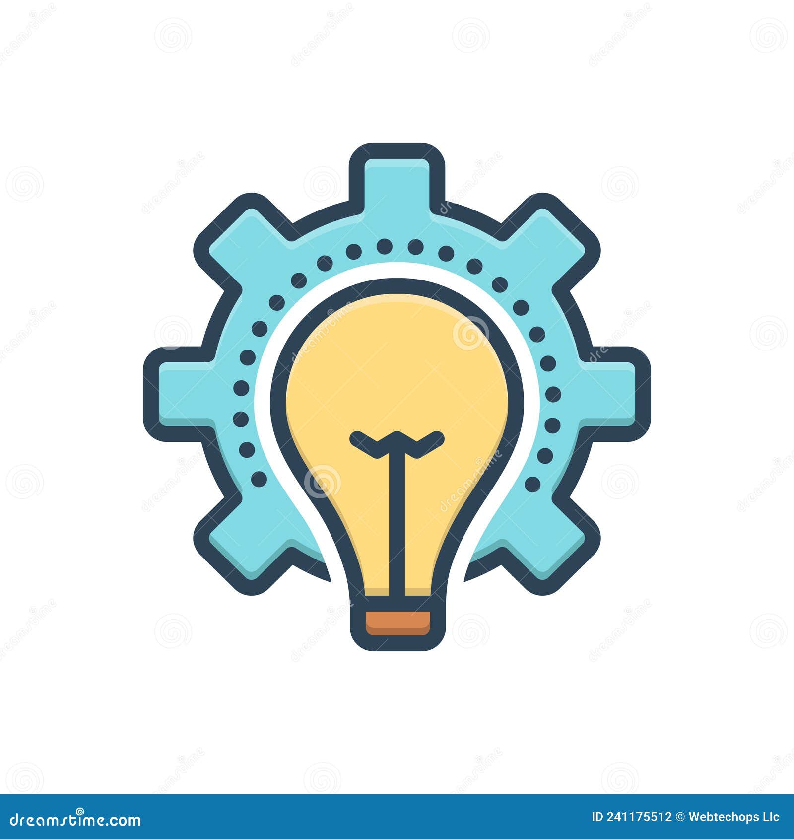 Color Illustration Icon for Consideration, Opinion and Thought Stock ...