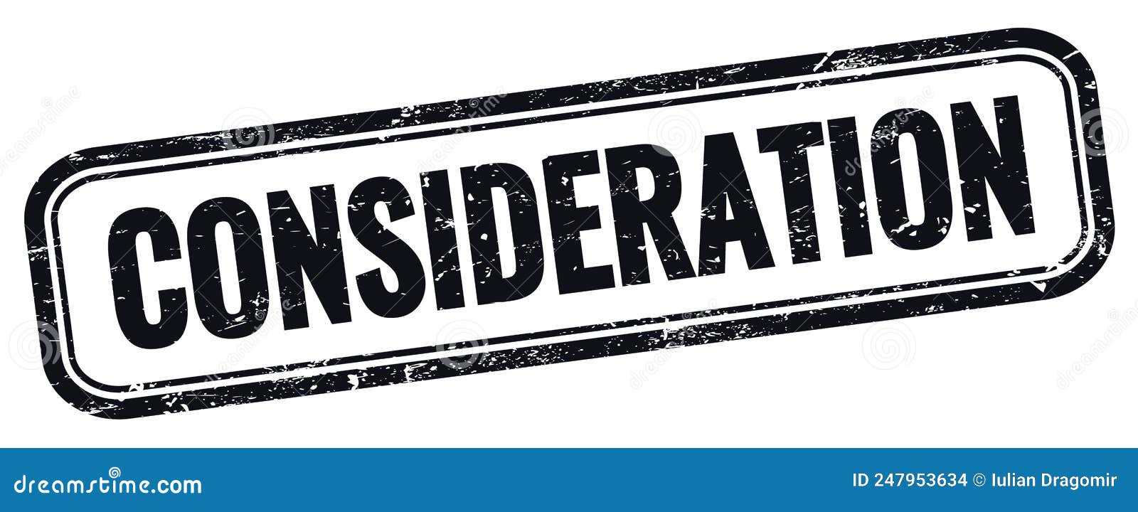 CONSIDERATION Text On Black Red Sticker Stamp Stock Photography ...