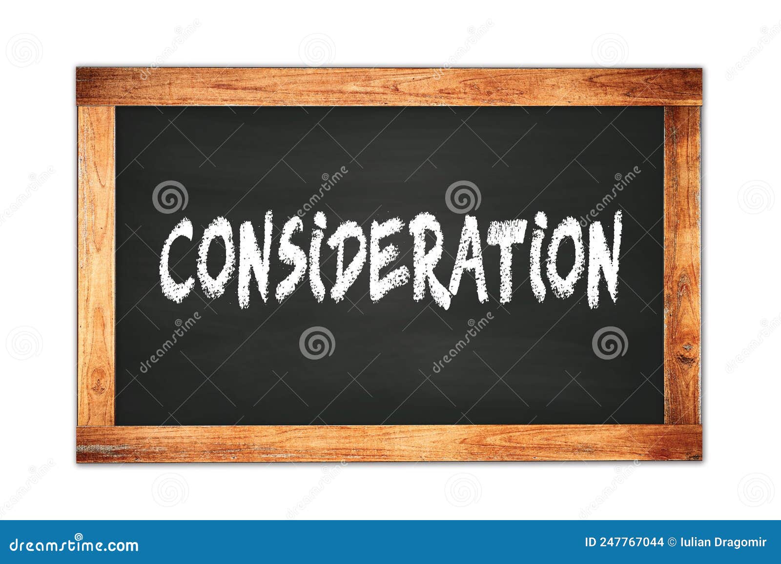 CONSIDERATION Text On Black Red Sticker Stamp Stock Photography ...