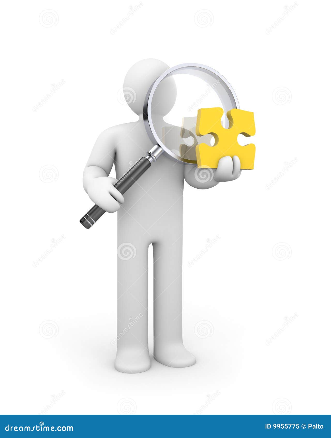 Considerazione Dettagliata Del Problema Illustrazione di Stock ...