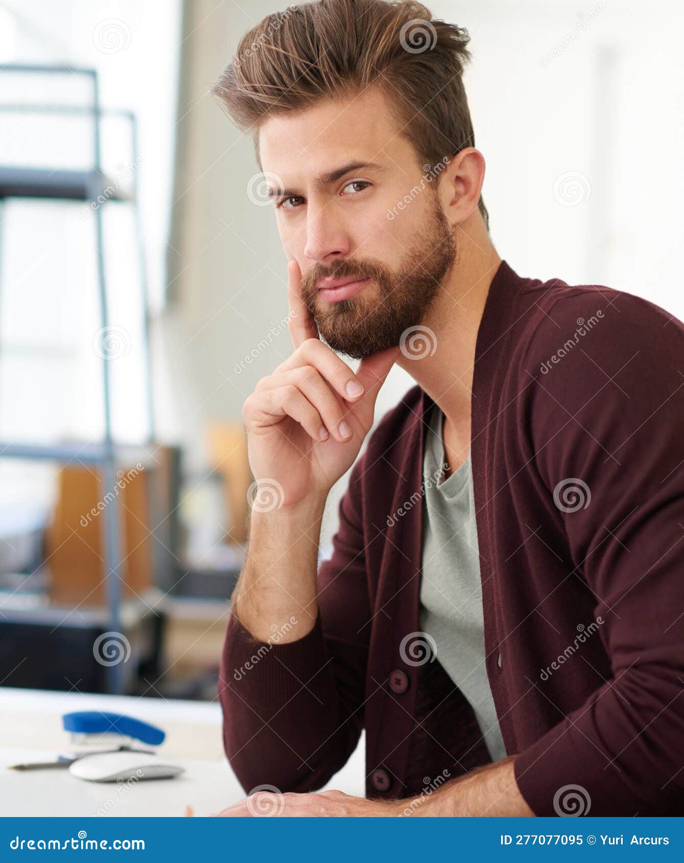 Considering the Possibilities. Cropped Portrait of a Young Professional ...