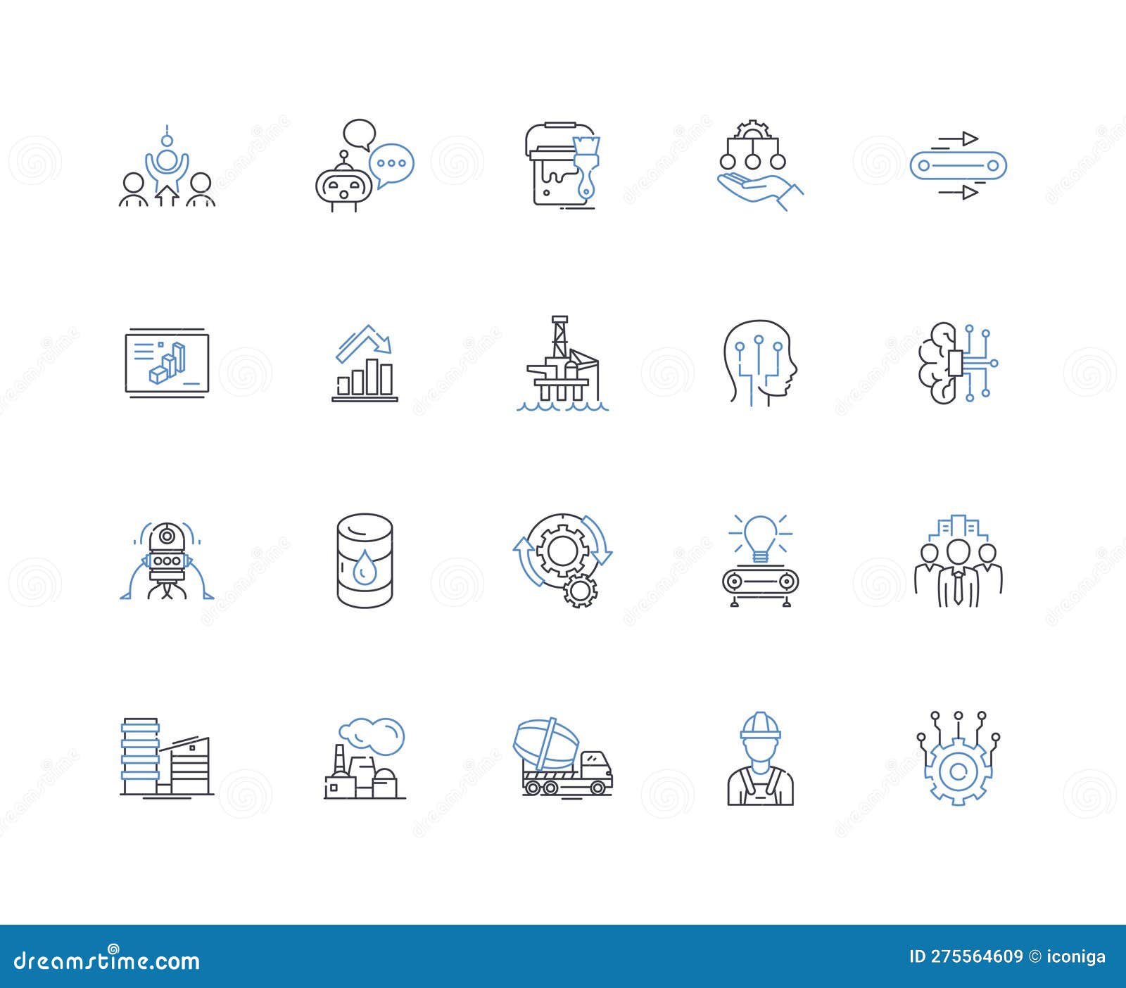 Consignment Note Line Icons Collection. Shipping, Invoice, Document ...