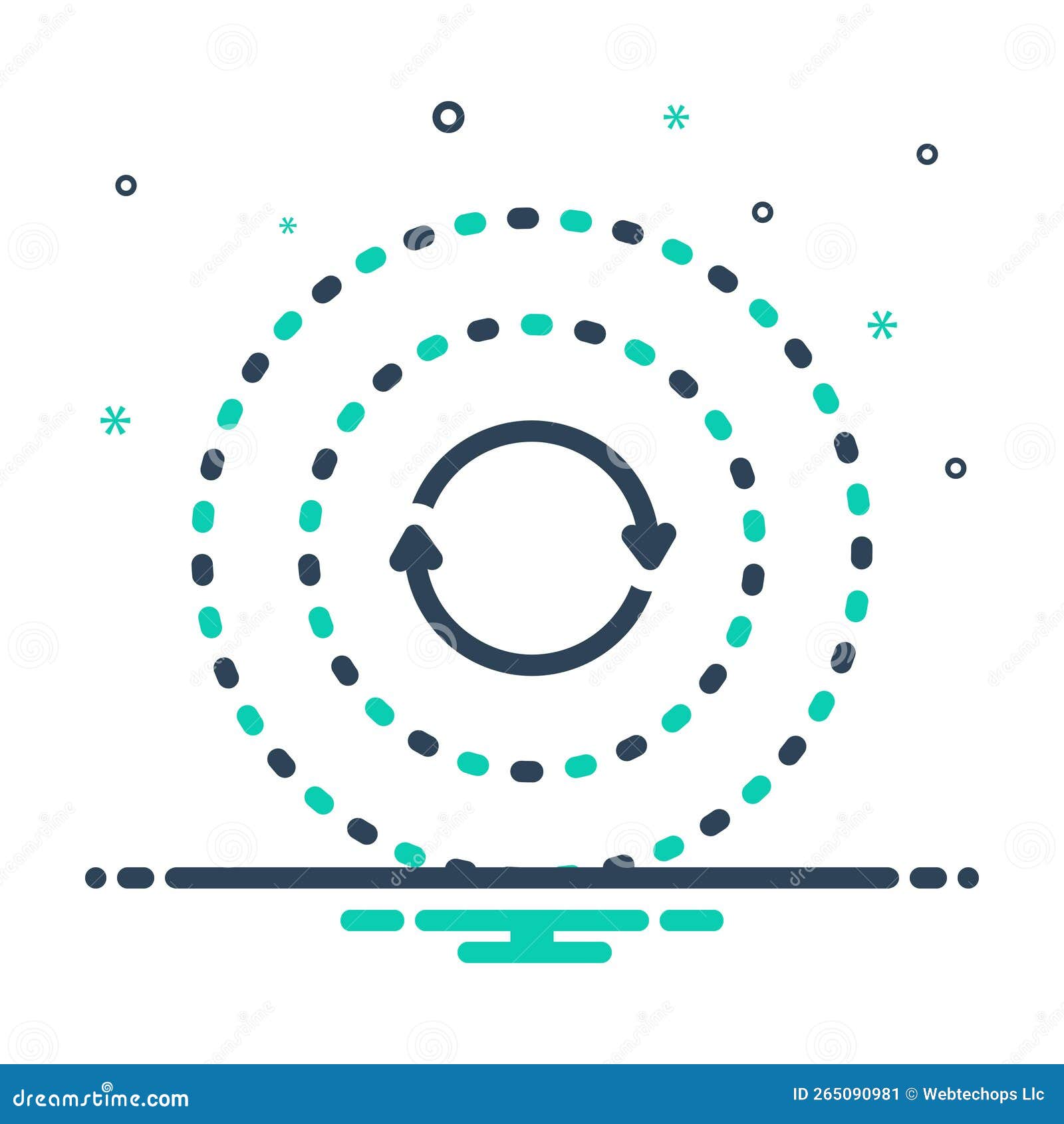 Mix Icon for Consist, Clockwise and Circle Stock Vector - Illustration ...