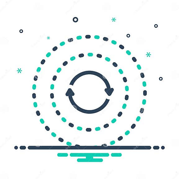 Mix Icon for Consist, Clockwise and Circle Stock Vector - Illustration ...