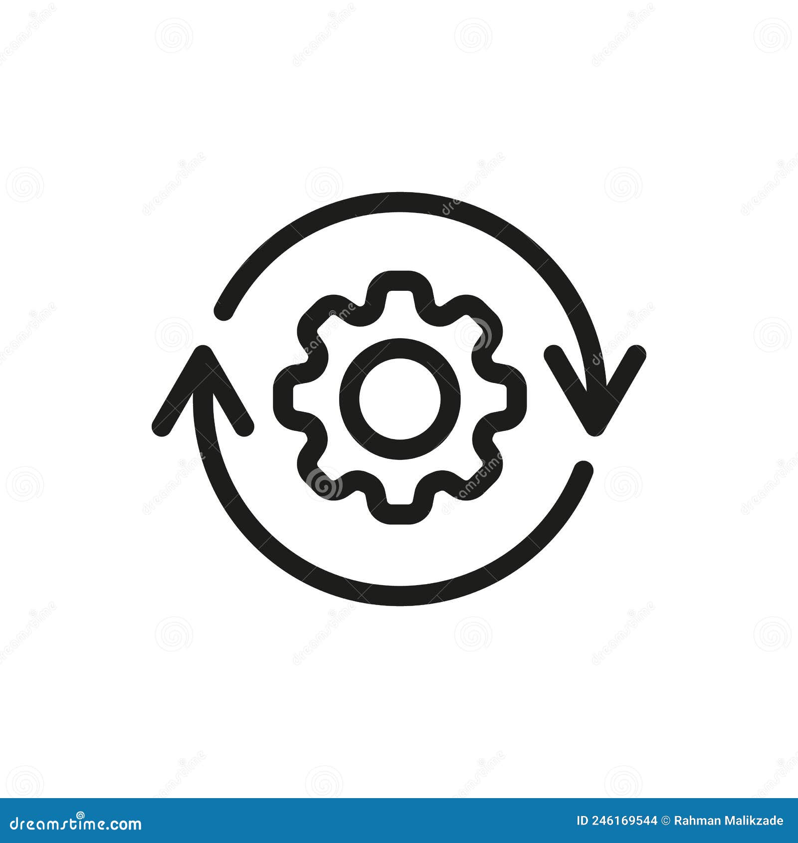 Consistency Icon, Color, Line, Outline Vector Sign, Linear Style ...