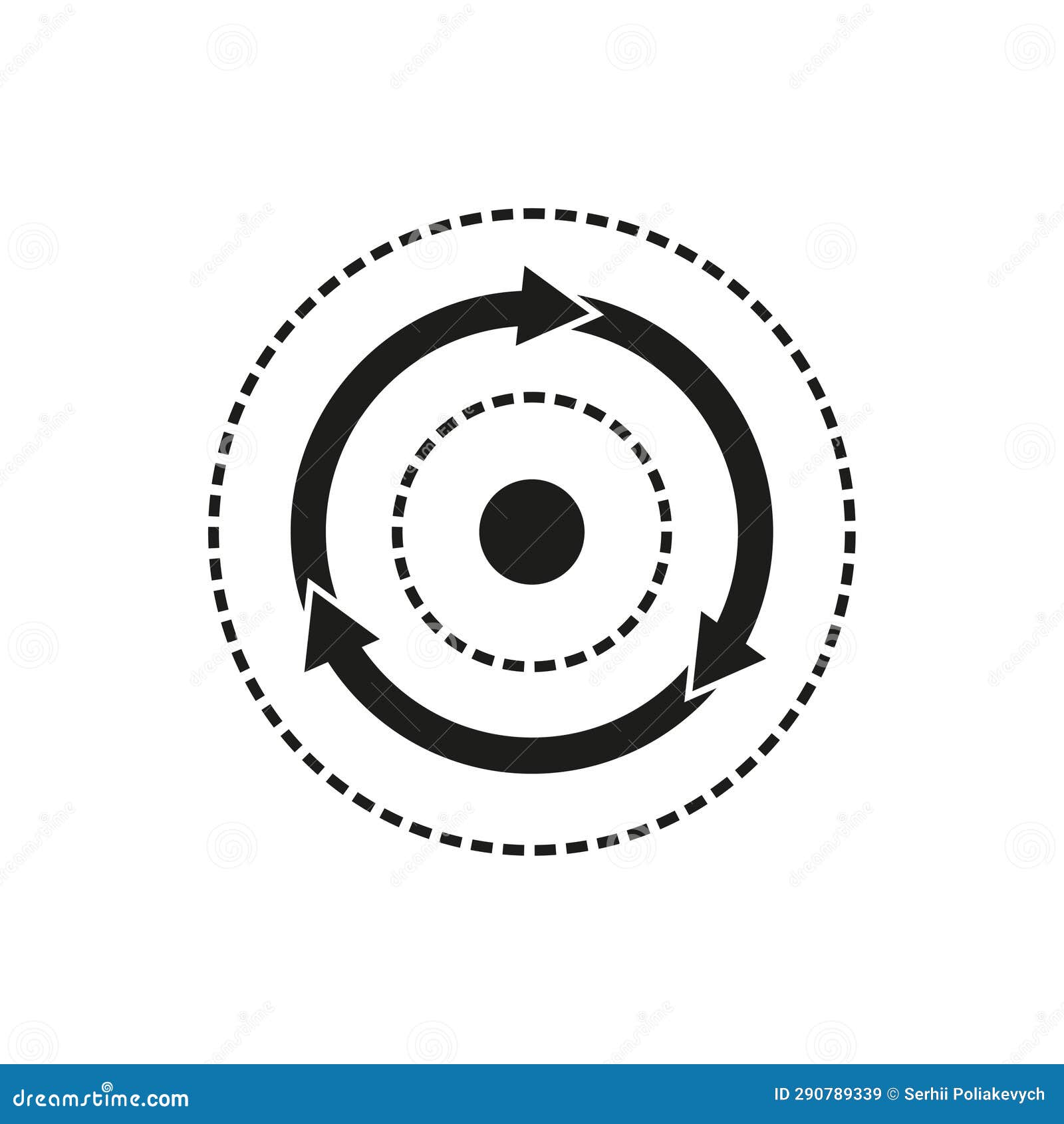 Consistency Icon. Dynamic Sign. Repeat Logo. Stability Symbol. Vector ...