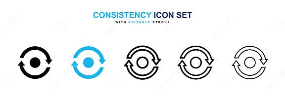 Consistency icon vector stock illustration. Illustration of recycle ...
