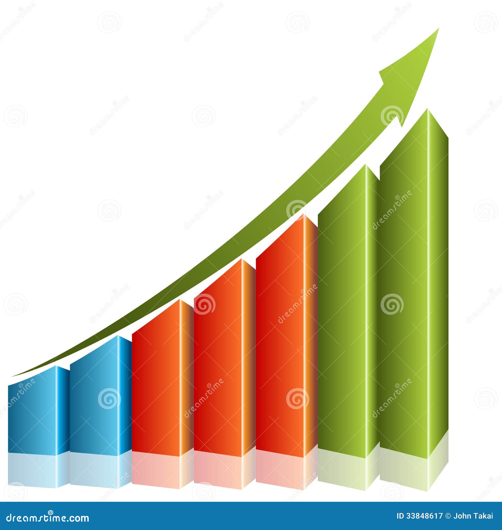 Consistent Growth Chart stock vector. Illustration of glossy - 33848617
