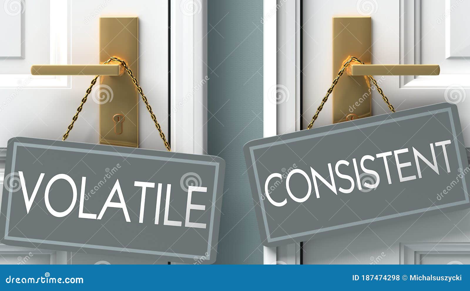 Volatile And Consistent As Different Choices In Life - Pictured As ...