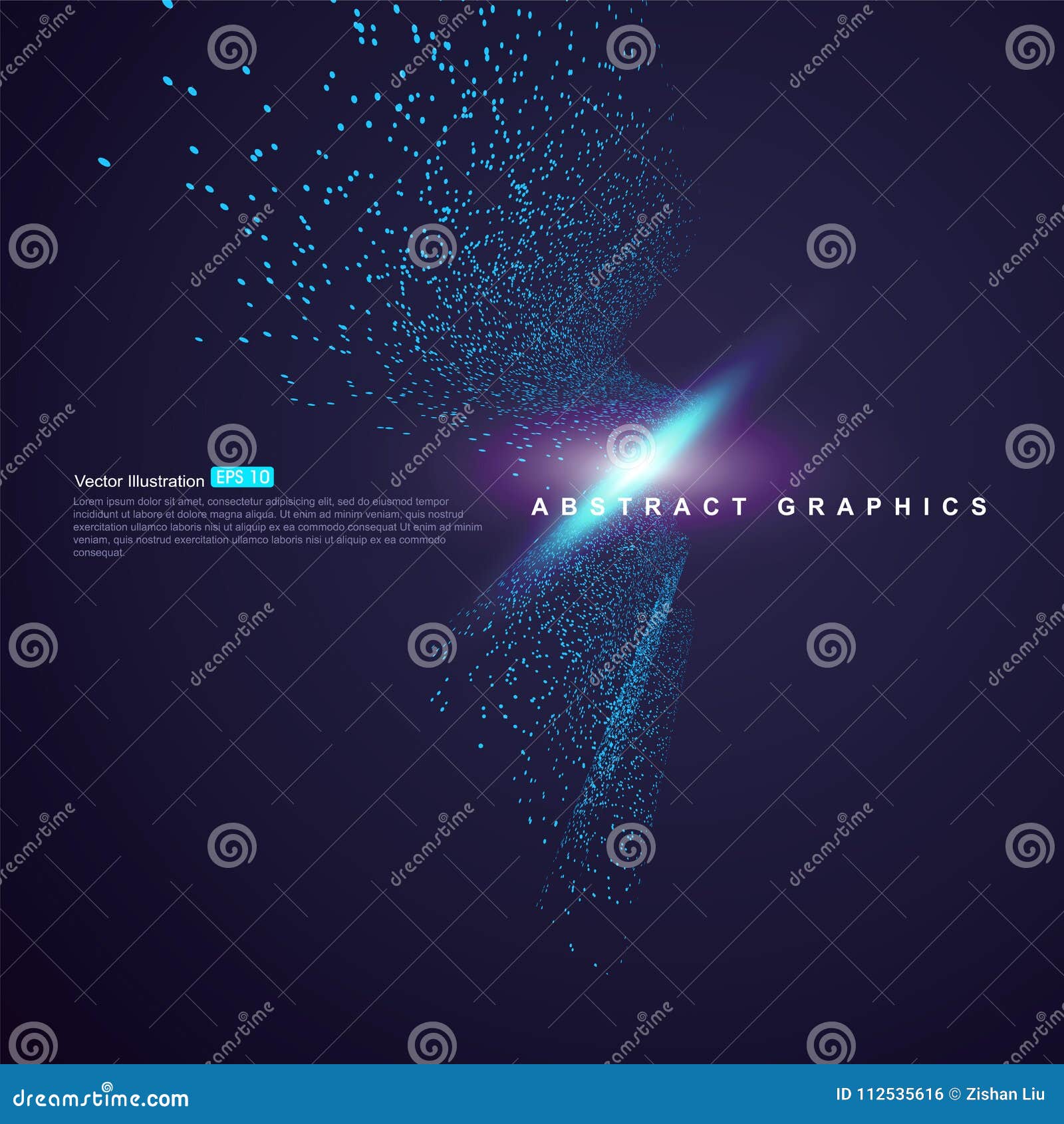 Particles Gas Abstract Background Stock Illustration | CartoonDealer ...