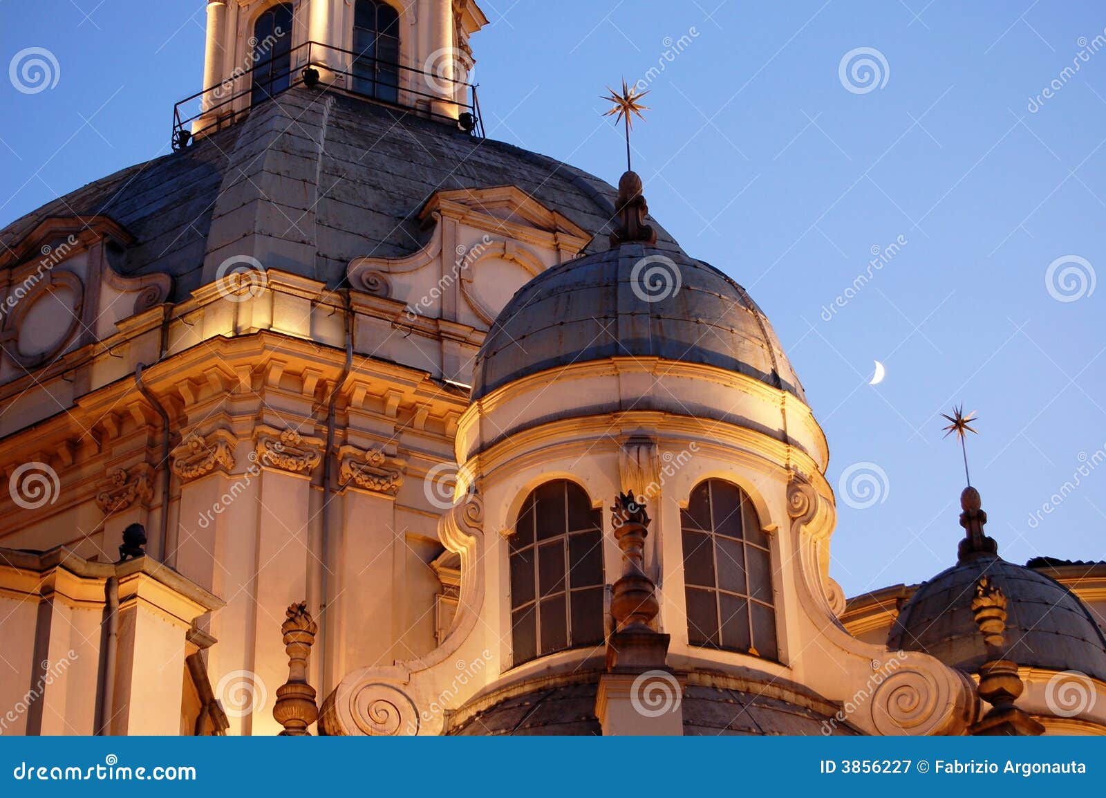 Consolata Baroque Church Detail Stock Image - Image of turin, evening ...