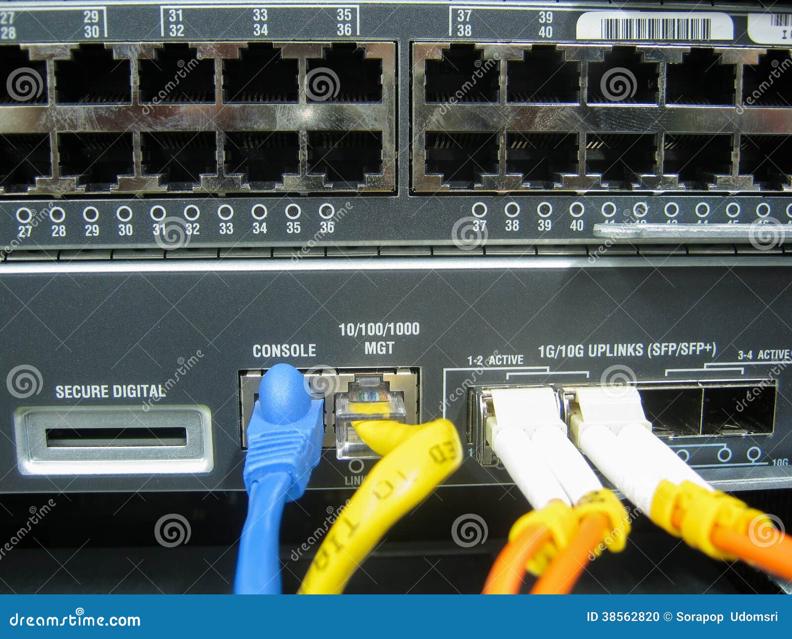 Console Cable Communications Switch Equipment Stock Photo - Image of ...