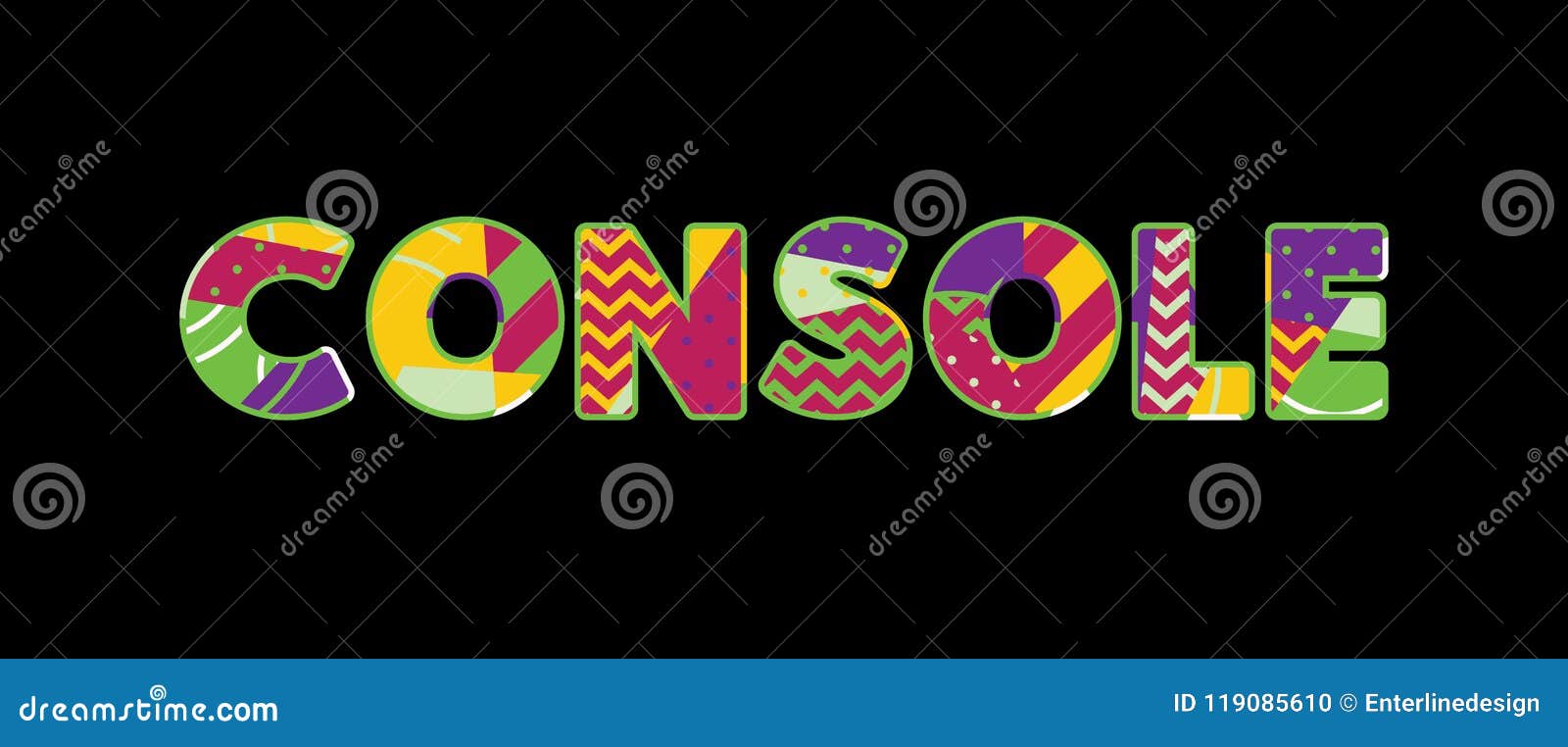 Console Concept Word Art Illustration Stock Vector - Illustration of ...