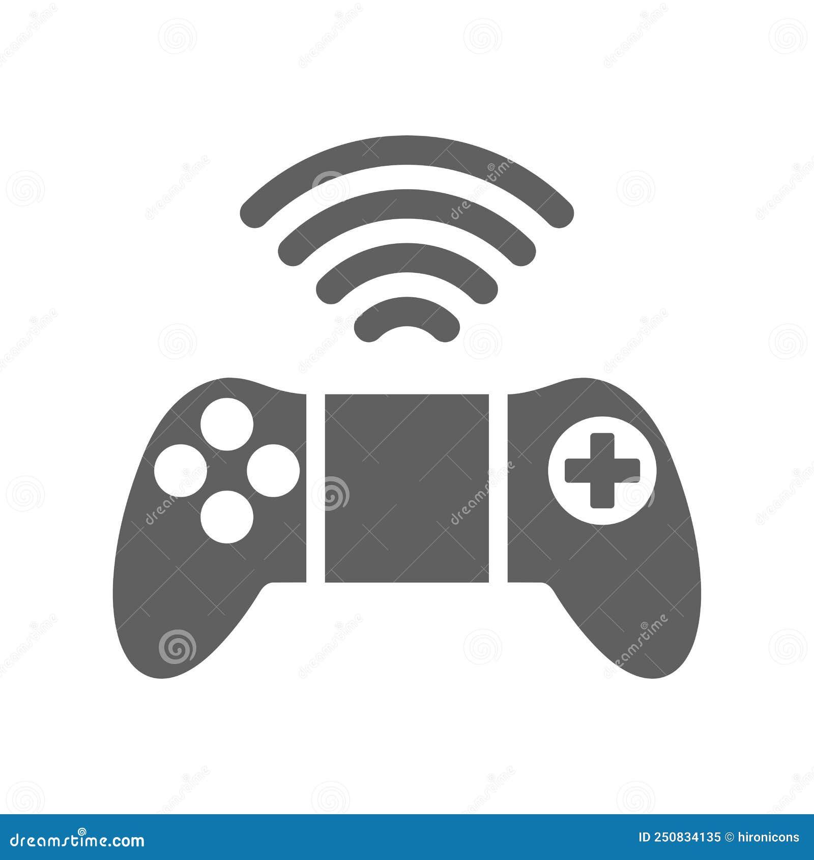 Console, Controller, Gaming Icon. Gray Vector Graphics Stock ...