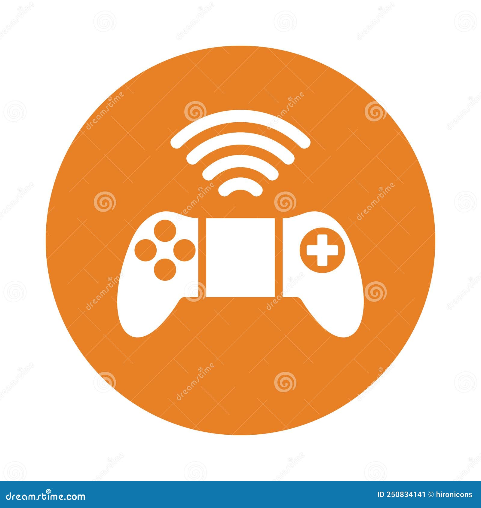Console, Controller, Gaming Icon. Orange Color Design Stock ...