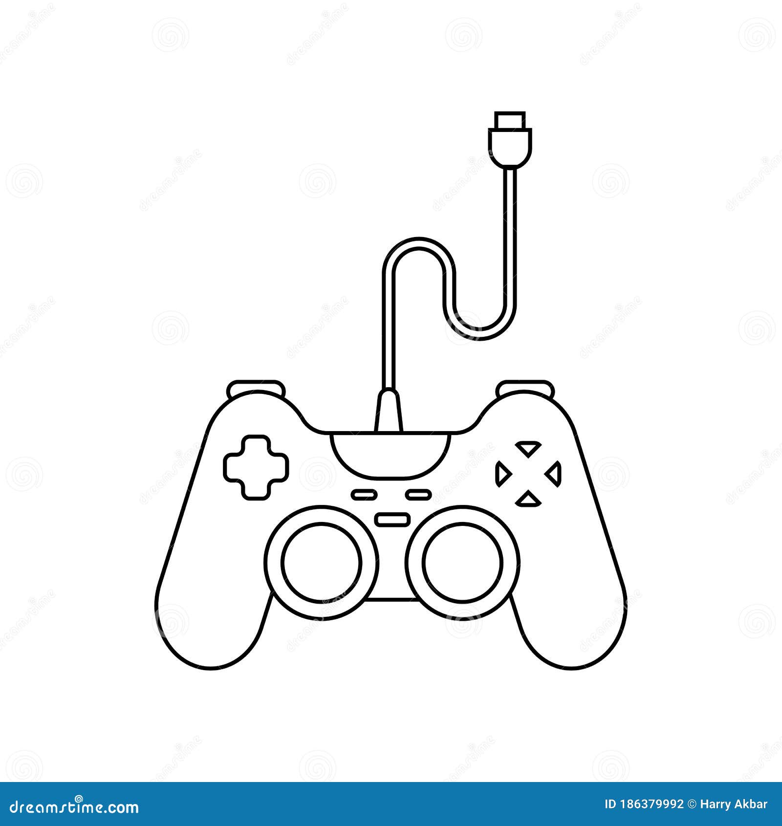 Console Controller Vector Illustration Stock Vector - Illustration of ...
