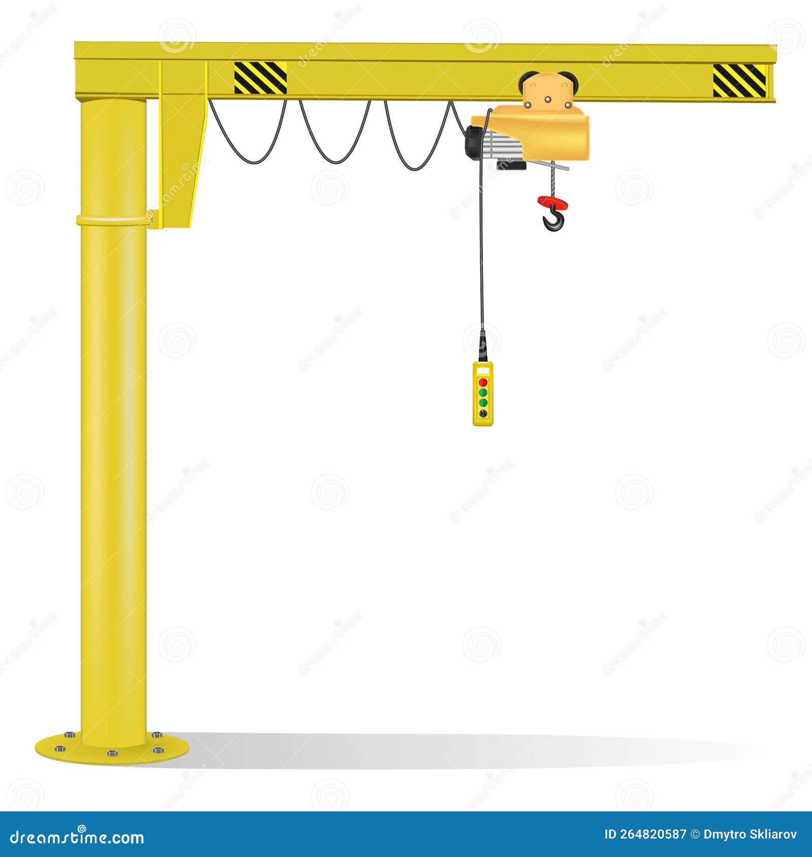 Console Crane on a White Background. Vector Illustration Stock Vector ...
